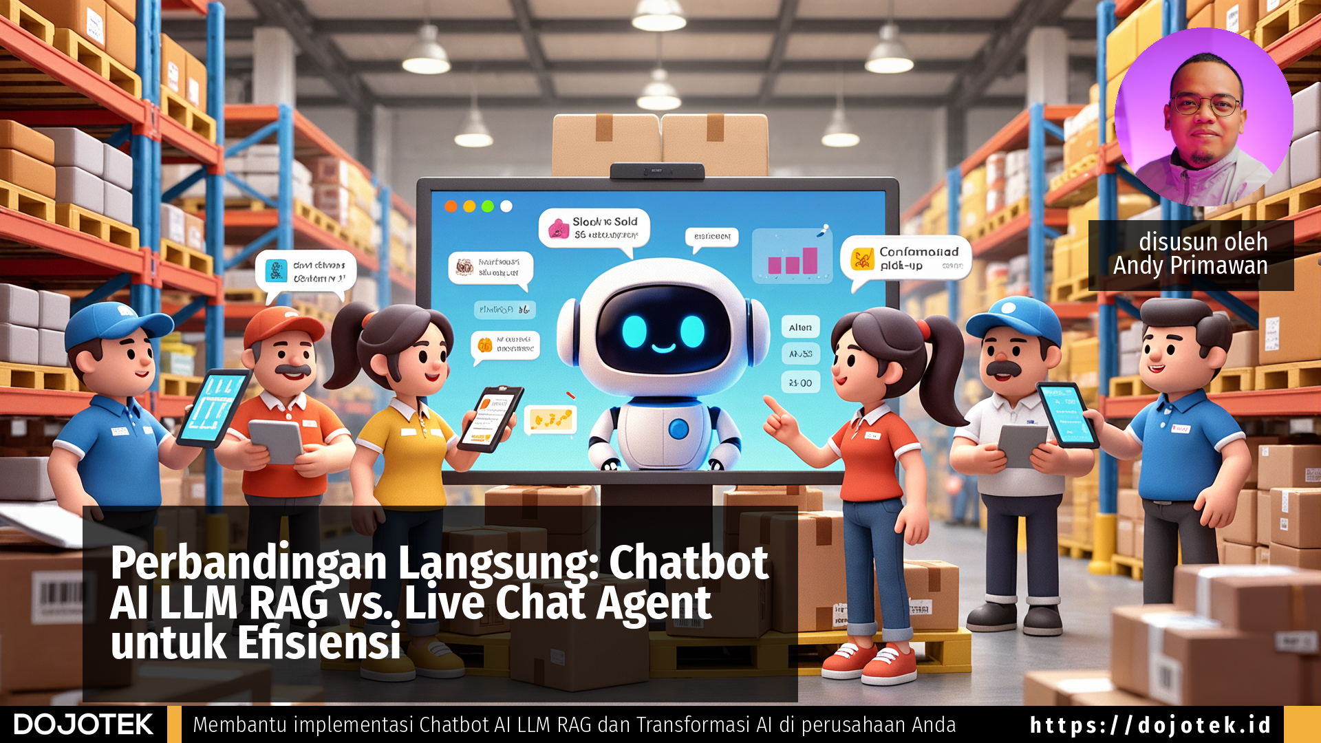 Perbandingan Langsung: Chatbot AI LLM RAG vs. Live Chat Agent untuk Efisiensi